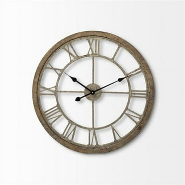 FirsTime & Co. White Townsend Barn Door Wall Clock, Farmhouse, Analog ...