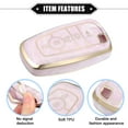 Unique Bargains Key Fob Cover for Ford Smart Key-5 Button TPU Pink ...