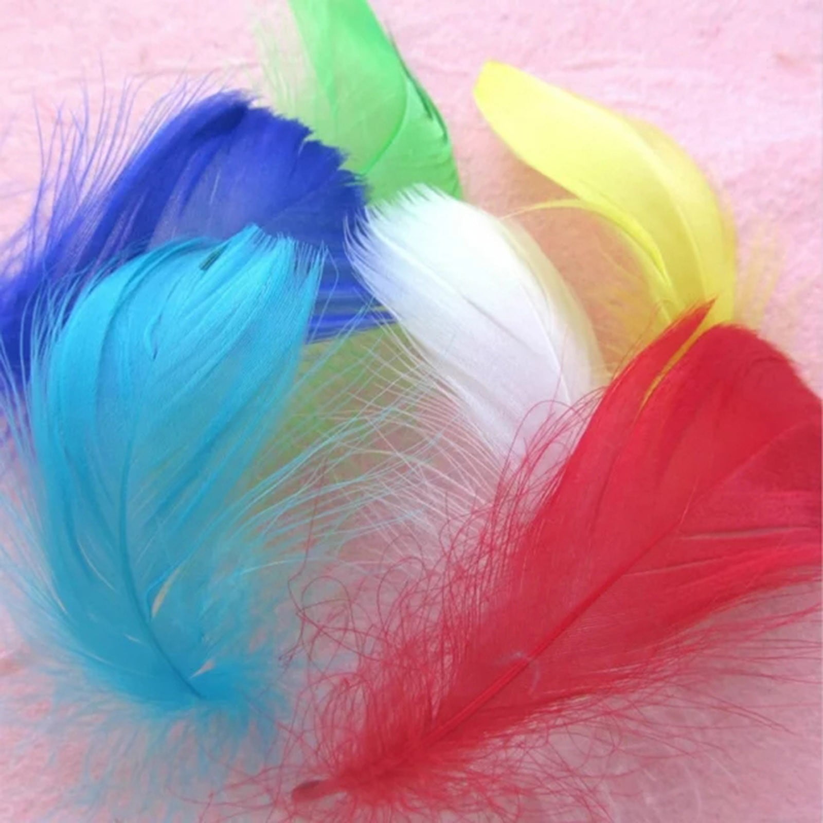 Click here for Wukxxai 100pcs Colorful Feathers colorful Craft Fe... prices