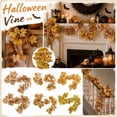5.74FT Artificial Fall Maple Pinecone Garland, Vintage Autumn Leaf Vine ...