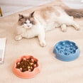 Yirtree Pet Bowl Cute Cartoon Shape Slow Food Feeder Bite-resistant Cat ...
