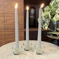 (6 pack) Mainstays Single Wick 10" Taper Candle, Unscented, Light Gray ...