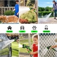 CUITING Garden Hose 100ft Water Hose with 10 Function Spray Nozzle No ...