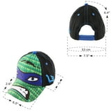 Teenage Mutant Ninja Turtles Boys TMNT Leonardo Cotton Snapback Cap ...