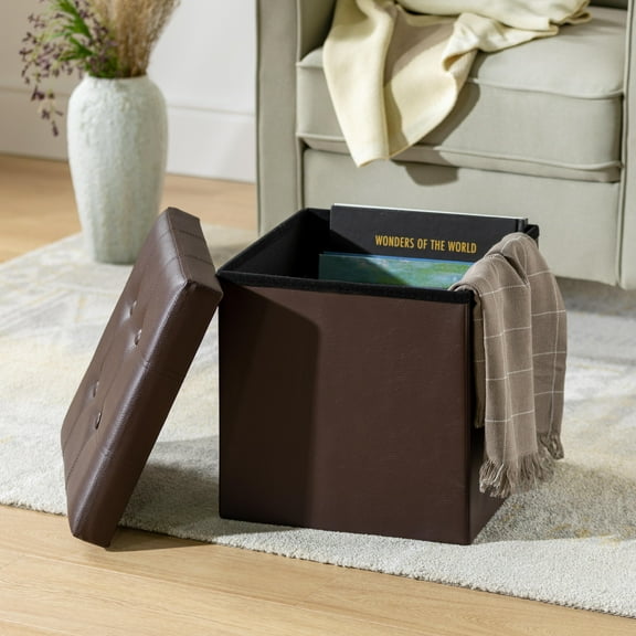 Storage Ottoman Cubes Foot Rest - Walmart.com