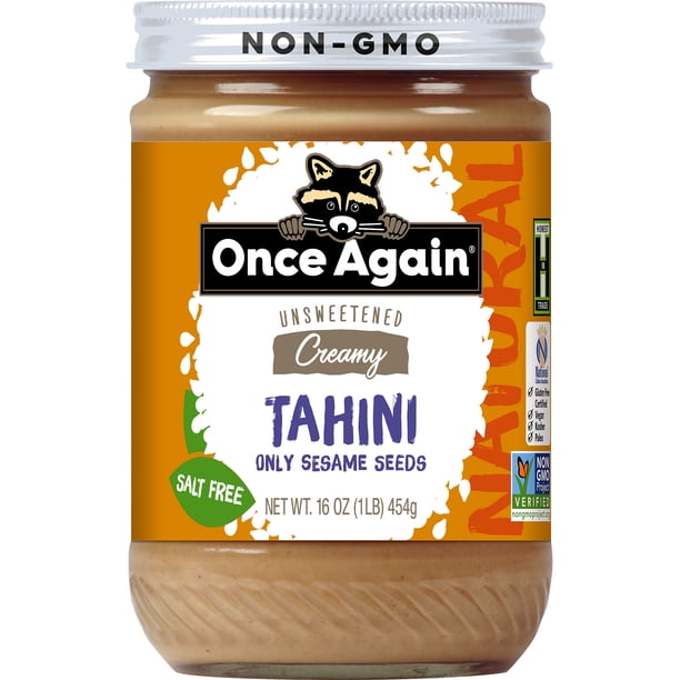 Once Again Natural Creamy Unsweetened Unsweetened Tahini 16 oz ...