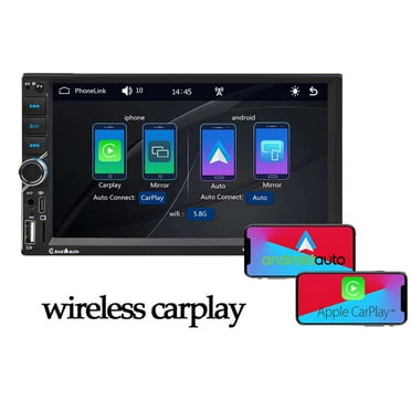 1 Din 7 Inch Car Stereo Radio with Wireless Apple Carplay Android Auto ...