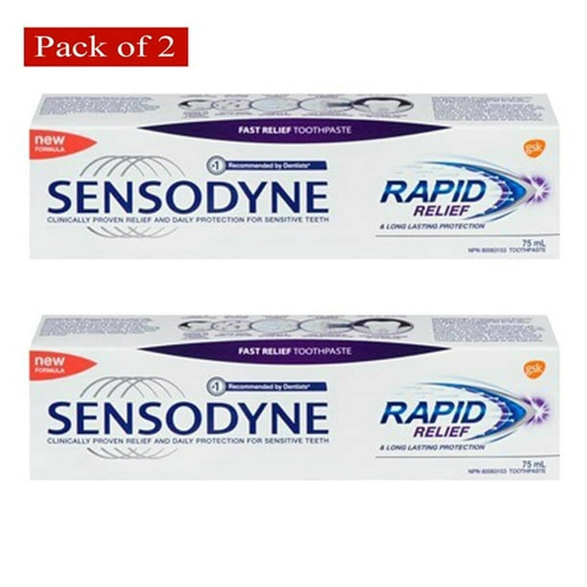 Click here for Sensodyne Toothpaste Rapid Relief 75ml (Pack Of 2)... prices