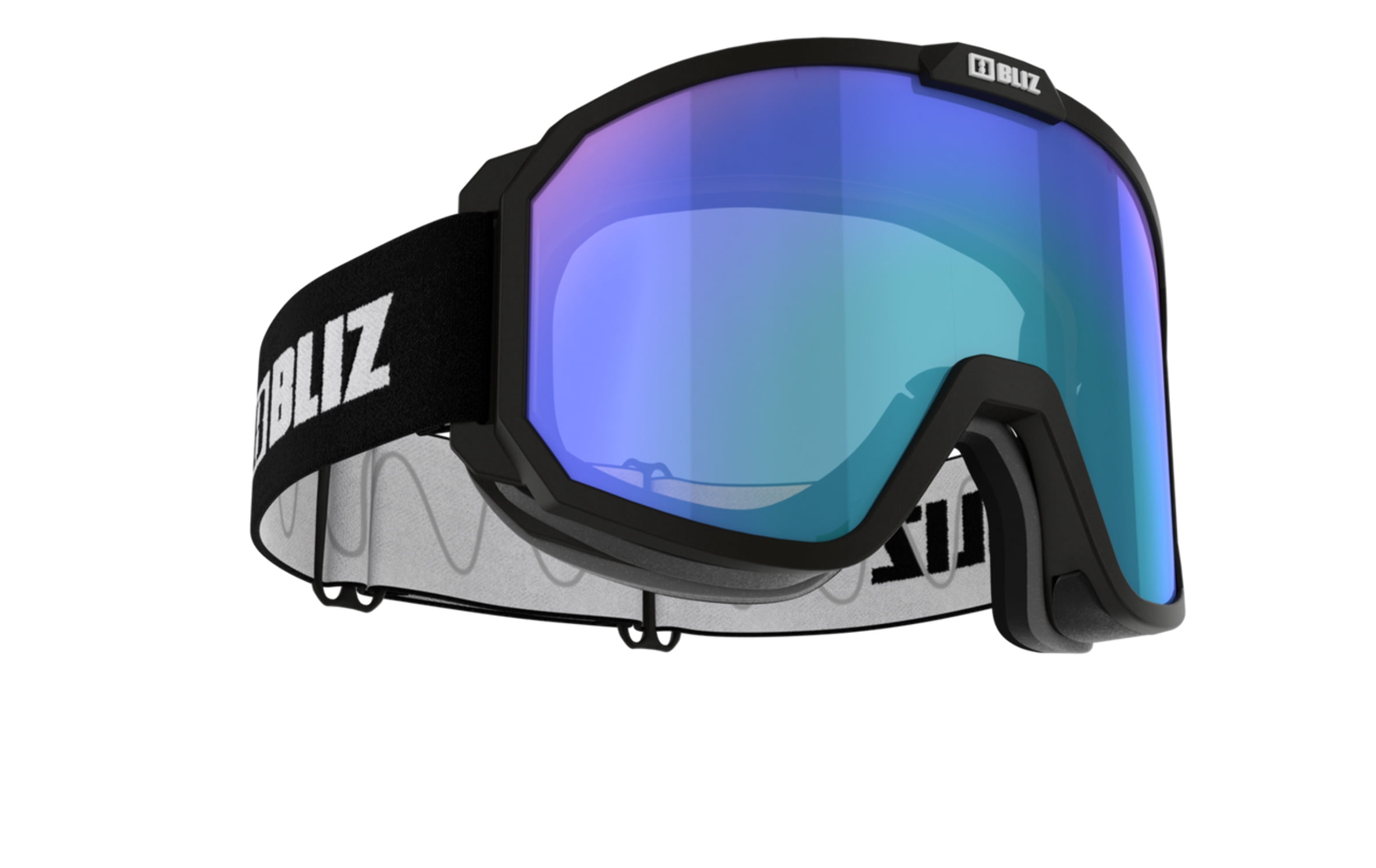 Bliz Rave, Black Frame with Light Orange Blue Multi Lens - Walmart.com