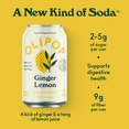 OLIPOP Prebiotic Soda, Ginger Lemon, 12 fl oz, 12 Pack, Refrigerated - Walmart.com