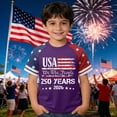 Boys girls USA 250th Anniversary Shirt, Boys Short Sleeve Tee ...