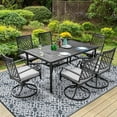 BERTHMEER 6'x9' Reversible Gray Plastic Outdoor Rug, Waterproof Patio ...