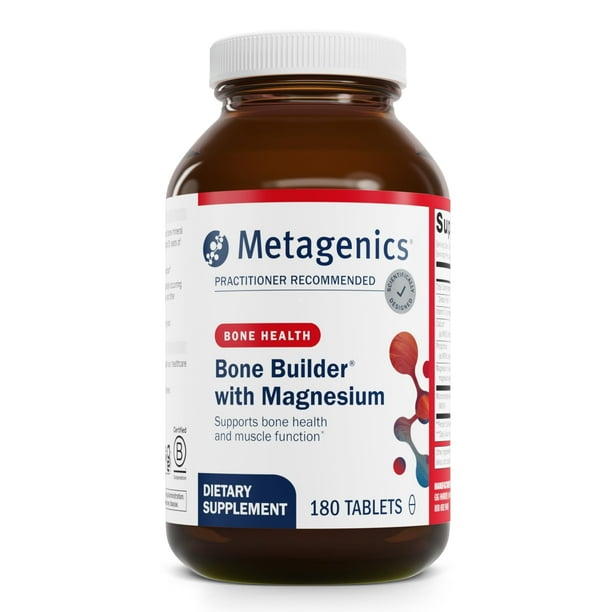 Suplemento Metagenics Bone Builder con magnesio 180 comprimidos | Walmart en línea