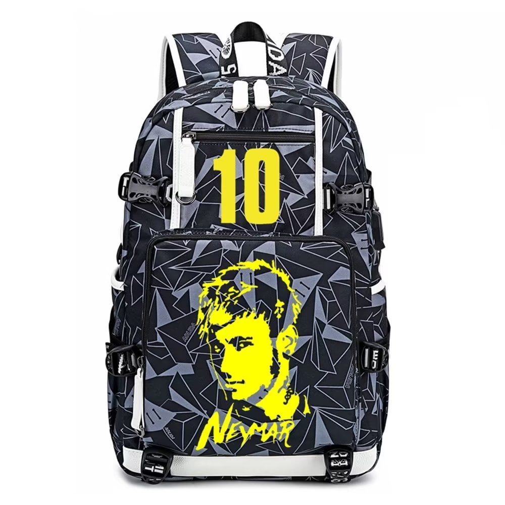 Soccer Player Neymar Multifunction Backpack Travel Taptop Daypack Fans ...