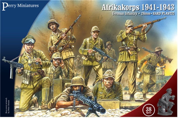 28mm German Infantry Afrika Korps 1941-1943 (38) - Walmart.com