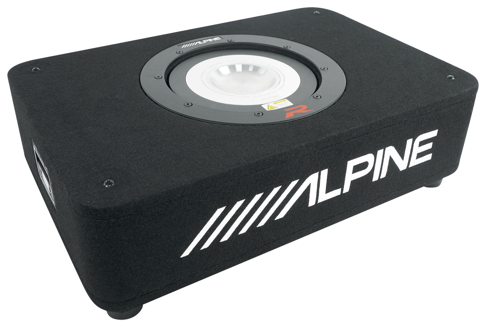 ALPINE RS-SB10 10” HALO 1800w Shallow Slim Loaded Subwoofer in Sub Box ...