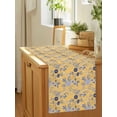 Burlap Table Runner 36 Inches Long, Retro Pastoral Bird Butterfly on ...