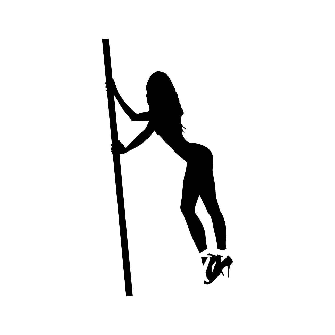Sexy Stripper Girl Sticker Decal Die Cut Self Adhesive Vinyl