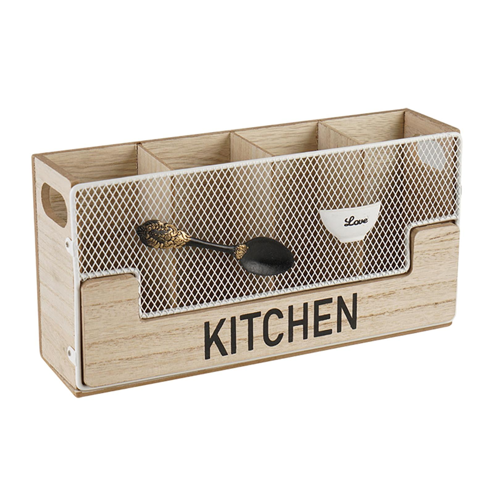 Multifunction Cutlery Utensil Holder Flatware Organizer rack and shelf ...