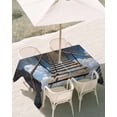 60x120 Inch Outdoor Tablecloth with Umbrella Hole Zipper Rectangle ...