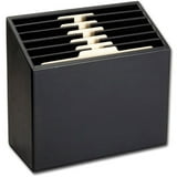 Classic Black Leather Vertical Letter Sorter - Walmart.com