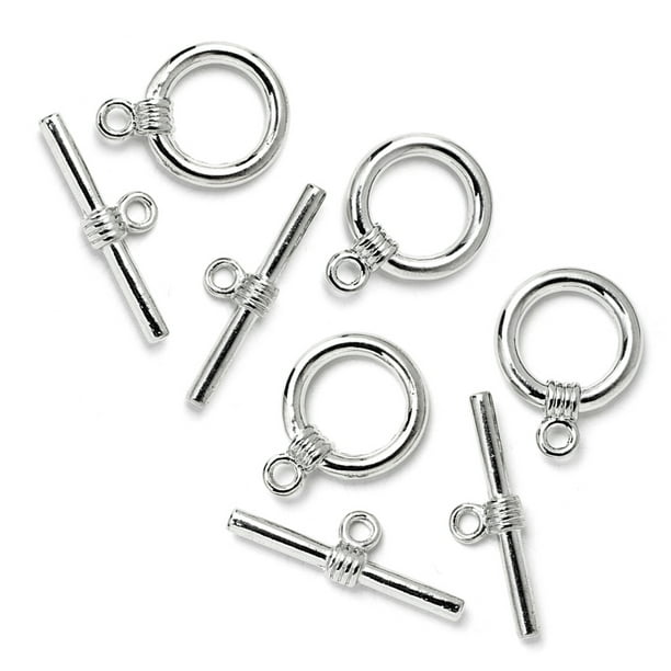 Silver Large Round Toggle, 4 Piece - Walmart.com