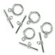 Silver Large Round Toggle, 4 Piece - Walmart.com