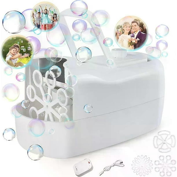 Bubble Machine, Automatic USB Wedding Scene Bubble Props, White ...