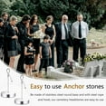 4 Pcs Anchor for Headstone Flower Cemetery Flowers Stainless Steel ...
