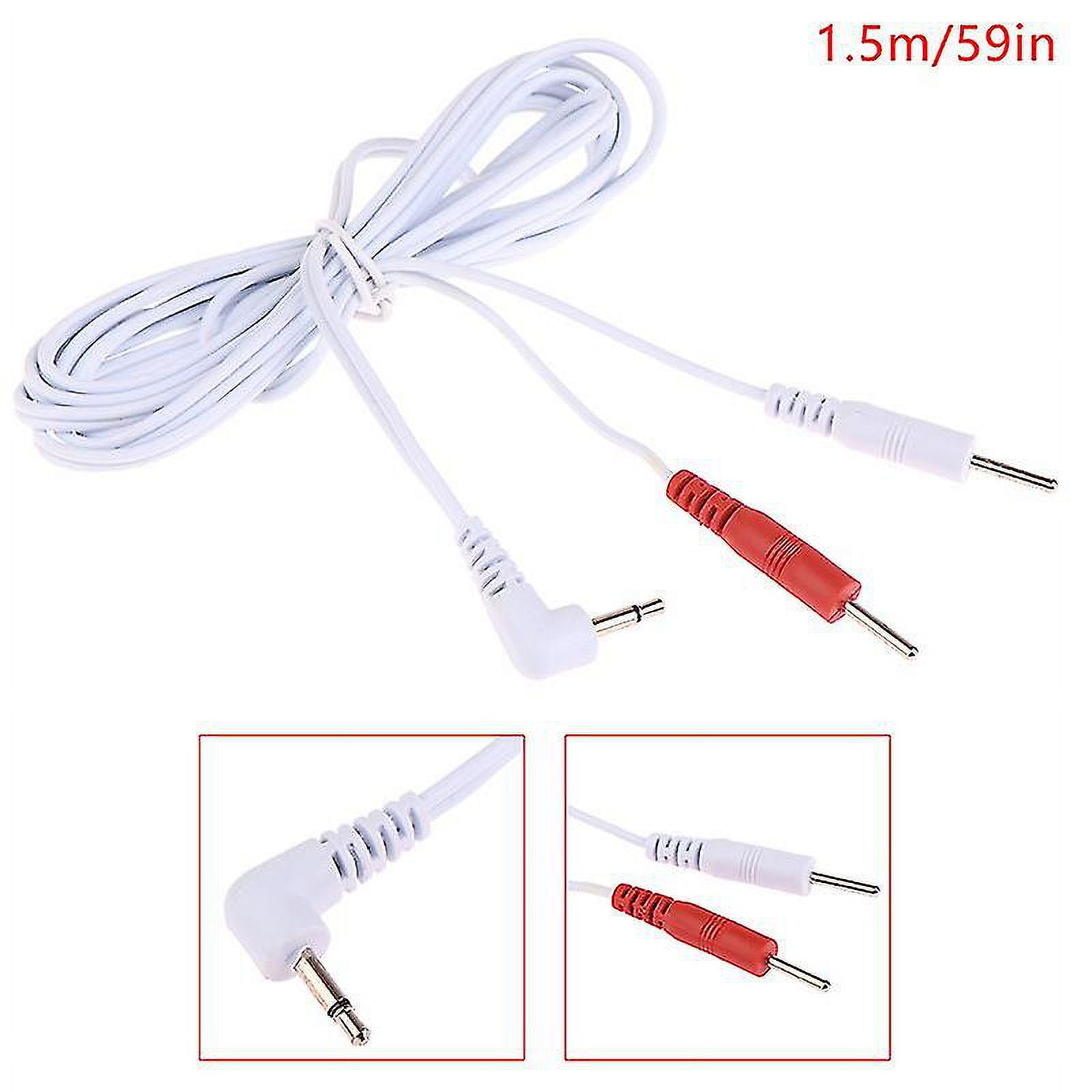 2.5mm Electrotherapy Electrode Lead Wires Cable For Tens Massager Cable ...