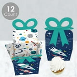 Big Dot of Happiness Blast Off to Outer Space - Square Favor Gift Boxes ...
