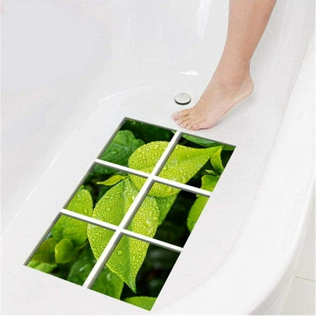 Junmo 6 Pcs 3D Non Slip Bathtub Stickers, Underwater World Bath Treads ...