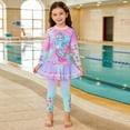 Big Girls Swimsuits Two Piece Cartoon Print Sun Protection Split For ...