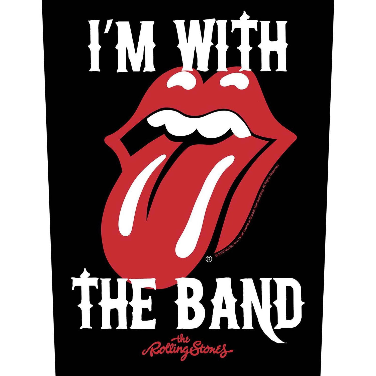 Click here for The Rolling Stones Im With The Band Patch One Size prices