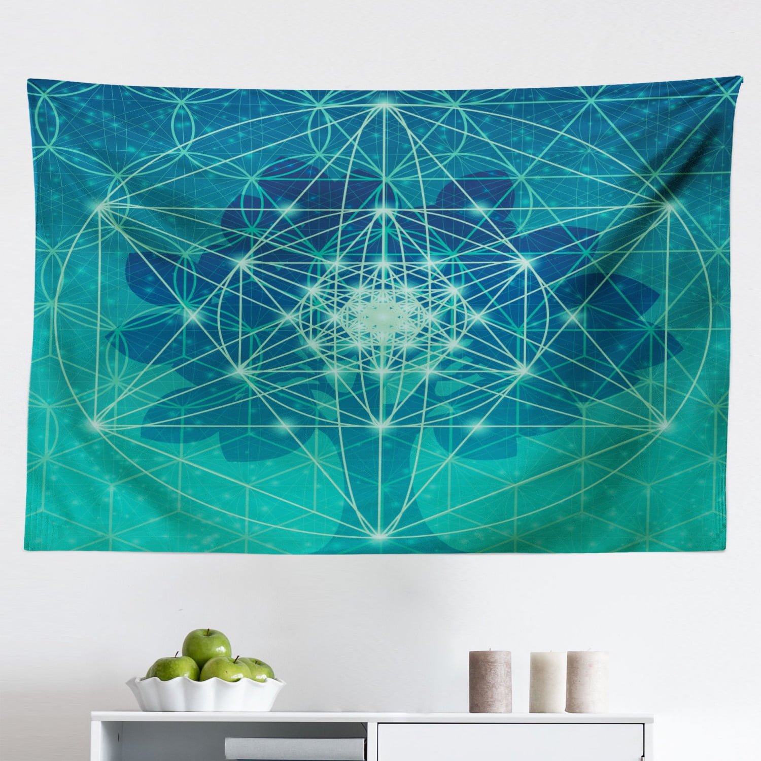 Geometry Tapestry, Proportion of The World with Intersecting Concentric ...