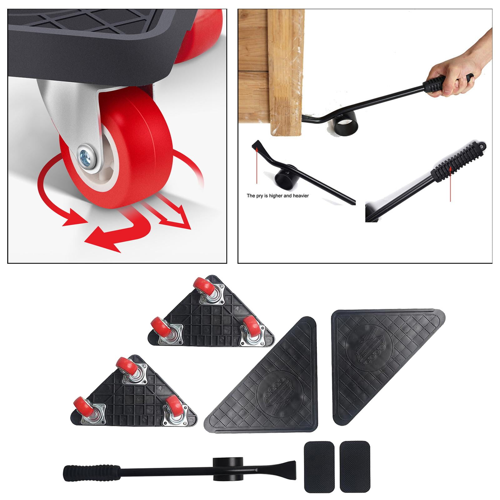 Furniture Sliders Lifters Moving Tools Set Moving Tools with Pry Heavy ...