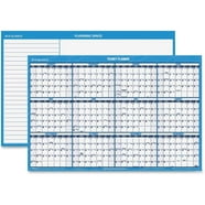 AT-A-GLANCE 2-Sided Yearly Wipe-Off Wall Planners - Walmart.com