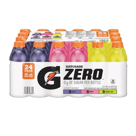 GATORADE G ZERO 3FLV 24X591ML, GATORADE G ZERO 3FLV 24X591ML - Walmart.ca