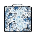 DIXRUYEE Zipper Binder File Keeper Documents Organized-Sky Blue ...