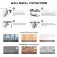 44.88×11.75 Inch Jungle Safari Animal Wall Decals Watercolor Forest ...