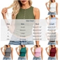 Ashirexll Summer Tops for Women Women Fashion Solid Color Round Neck ...