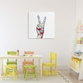 Stupell Industries Pop Style Peace Gesture Canvas Wall Art, design by ...