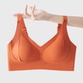 Warop Women's Solid Color Bra with Back 4-Row Hook-and-Eye Closure ...