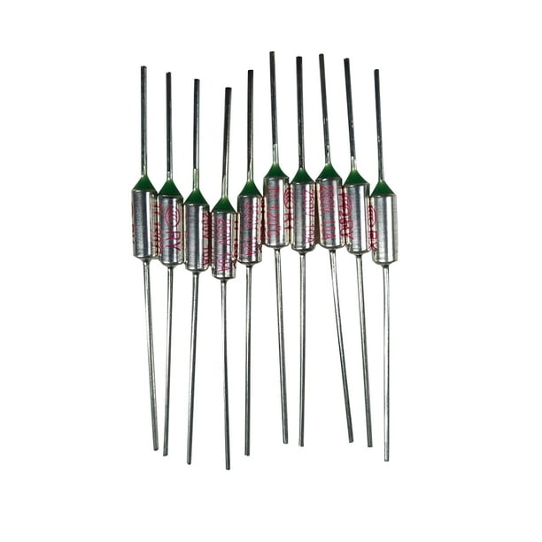 10 Pieces Thermal Fuse 72-270 Degree Temperature 250V 10A Metal Thermal ...