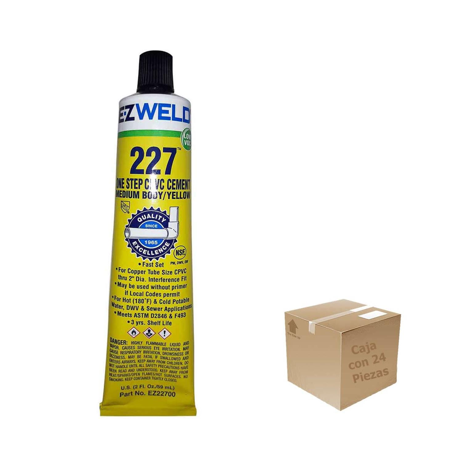 Pegamento Cemento Para Cpvc Amarillo Tubo 59ml 24Pzs | Bodega Aurrera ...