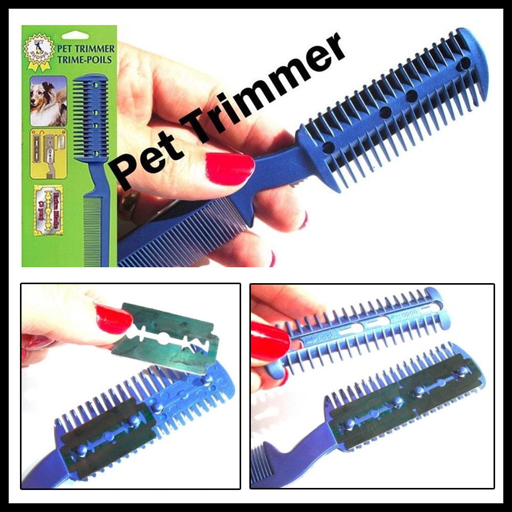 Hair Trimmer With Comb + 2 Razor Cutting Grooming Cut Care for Pet Dog ...