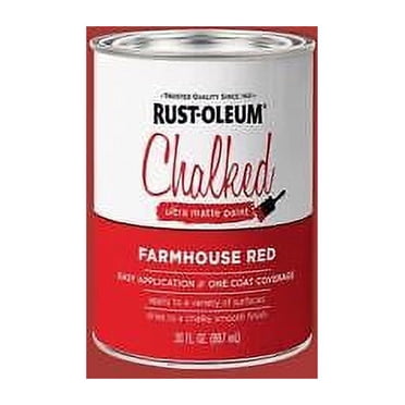 Farmhouse Red, Rust-Oleum Chalked Ultra Matte Paint, 30 oz. - Walmart.com