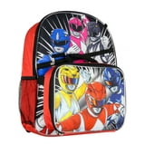 Power Rangers Let's Do This Red Pink Black Blue Ranger Backpack Lunch ...