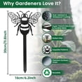 Metal Plant Marker Stake Bee for Outdoor Indoor Waterproof 11.8 inch ...