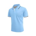 BangWanChi Men's Button-Up Turndown Collar T-Shirts Big and Tall Color ...